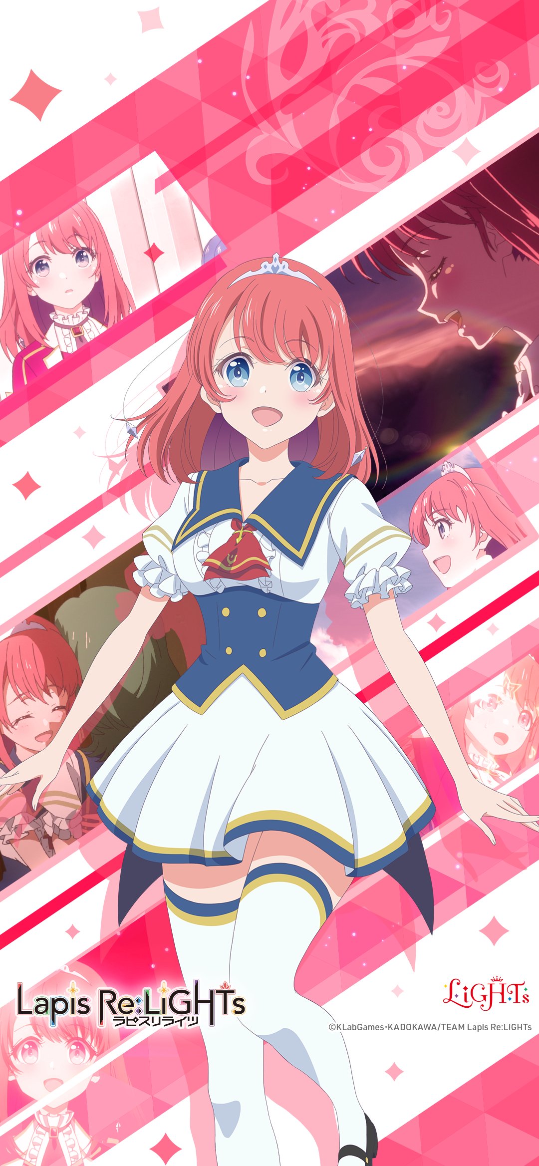 lapis re:lights tiara (lapis re:lights) seifuku thighhighs | #687538 | yande.re